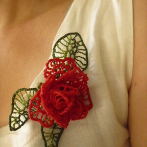 Tatting Pattern and Tutorial 3D Rose, Lace E-pattern, Shuttle Tatting ...
