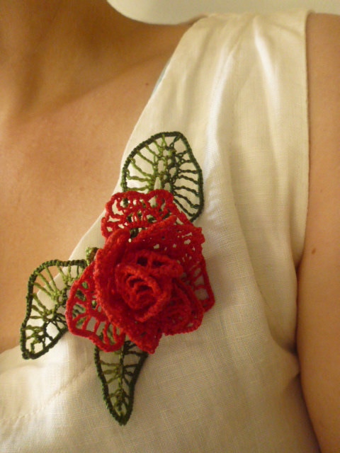 Tatting Pattern and Tutorial 3D Rose Lace E-pattern Shuttle - Etsy