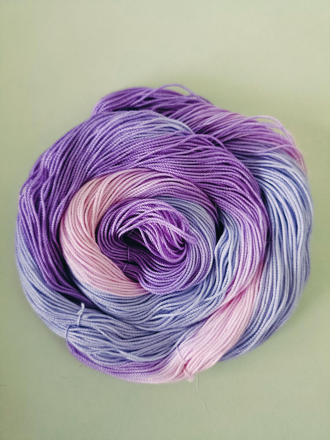 Forget Me Not, Hand Dyed Cotton Thread, Variegated, Tatting Thread for ...
