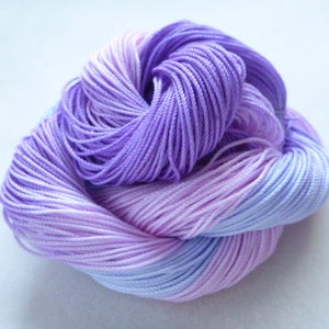 Forget Me Not, Hand Dyed Cotton Thread, Variegated, Tatting Thread for ...