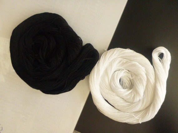 Black and White Cotton Yarn Thread Tatting Lace Size 10 to 80 | Etsy