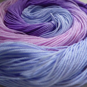 Forget Me Not, Hand Dyed Cotton Thread, Variegated, Tatting Thread for ...