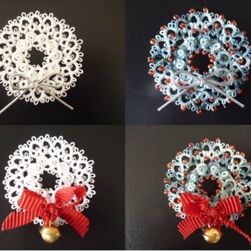 Christmas Wreath Tatting Pattern Tatted Christmas Pattern - Etsy