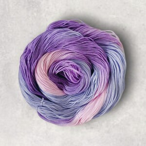 Forget Me Not, Hand Dyed Cotton Thread, Variegated, Tatting Thread for ...