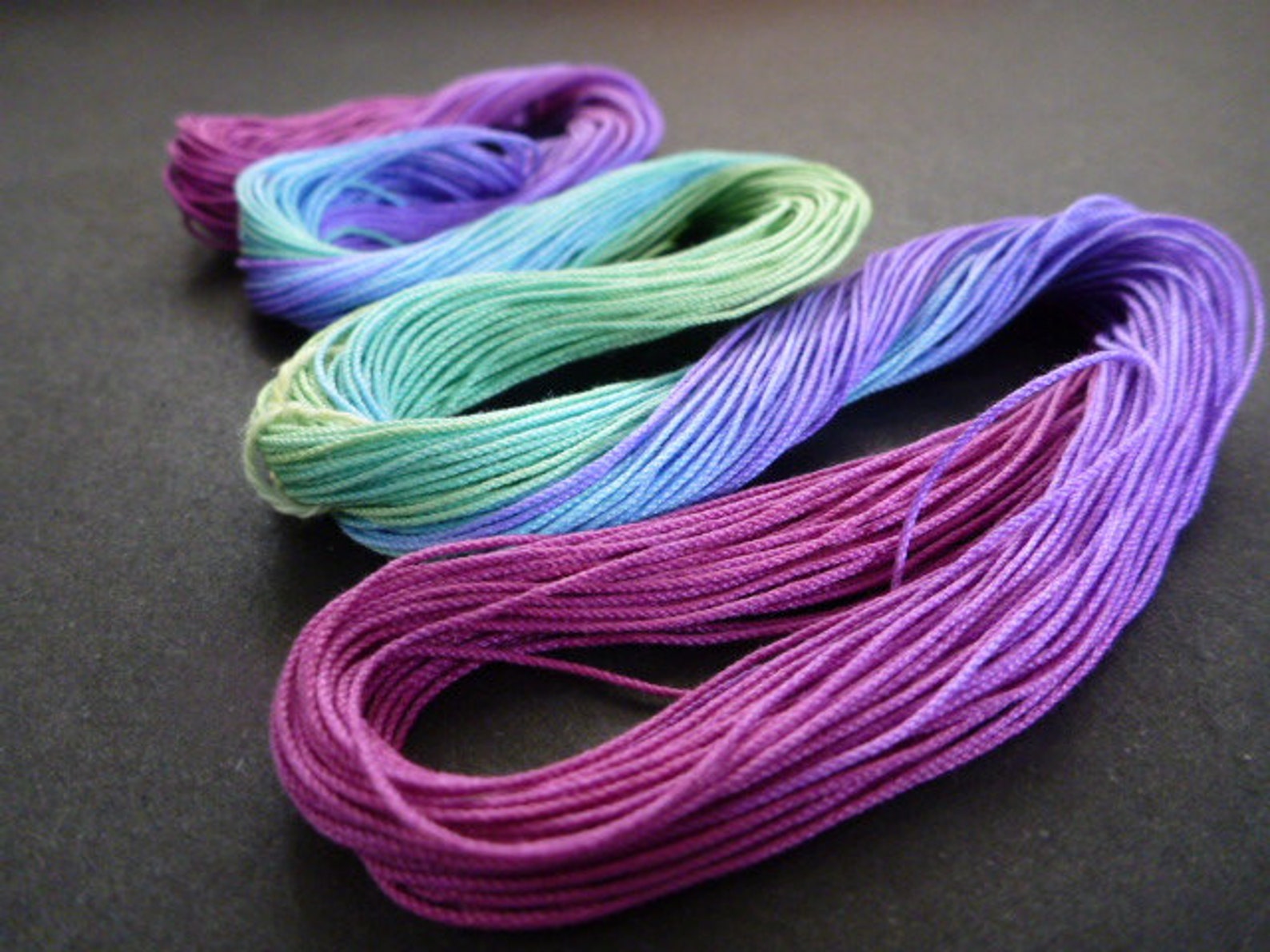 Winter Rainbow Cotton Yarn Thread for Tatted Lace Sizes 10 to - Etsy ...