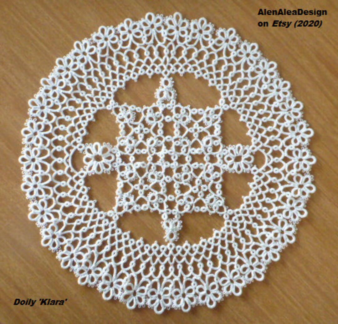 Tatting Pattern Tatted Doily Visual E Pattern Lace Pattern Frivole Pattern Pdf Digital
