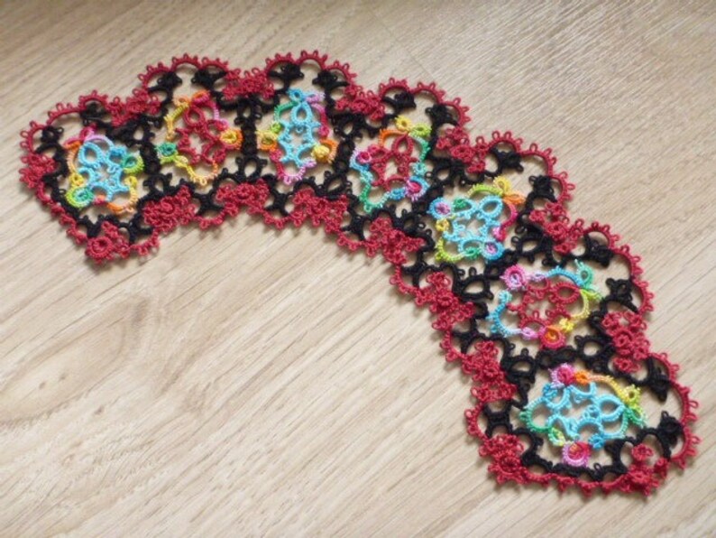 Tatted Fan Visual E-pattern and Tutorial,lace,tatting Frivole Pattern ...