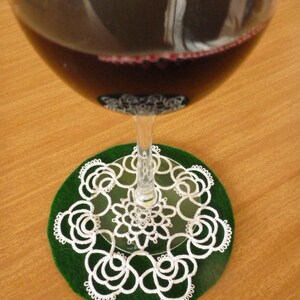 Tatting E-pattern Tatted Coaster Doily,visual Pattern Lace Pattern ...