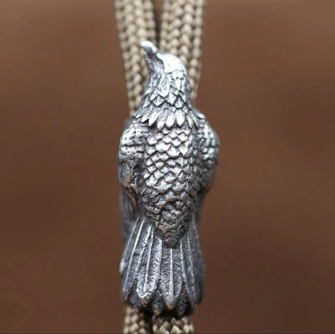 Eagle Paracord and Bead Knife Lanyard / Bottle Opener Keychain, Gift ...