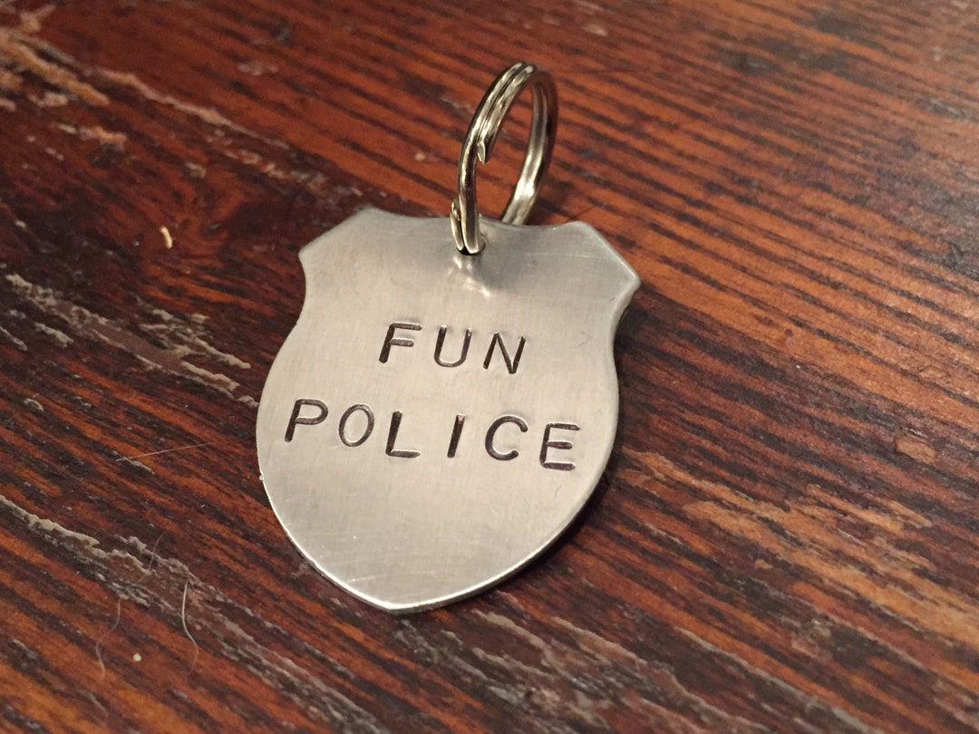 Fun Police Badge Dog Tag - Cat Tag - Keychain - Cute, Funny, Unique ...