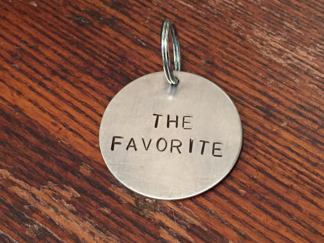 Hand-stamped Pet ID Tag – "the Favorite" Dog/cat Tag - Etsy
