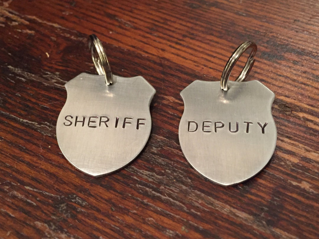 Sheriff and Deputy Badge Dog Tags - PAIR of Dog Tags - Cat Tags ...