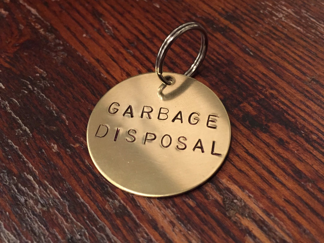 Garbage Disposal Dog Tag - Cat Tag - Keychain - Cute, Funny, Unique ...