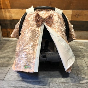 Rosette Car Seat Canopy/car Seat Cover - Etsy