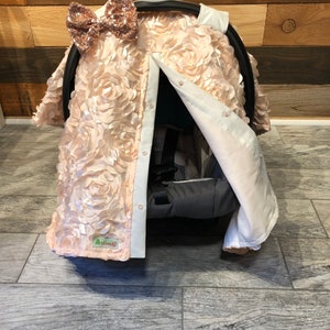 Rosette Car Seat Canopy/car Seat Cover - Etsy