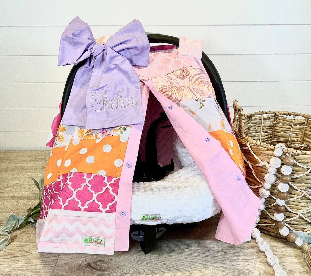 Girl Car Seat Canopy/car Seat Cover - Etsy