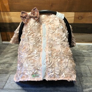 Rosette Car Seat Canopy/car Seat Cover - Etsy