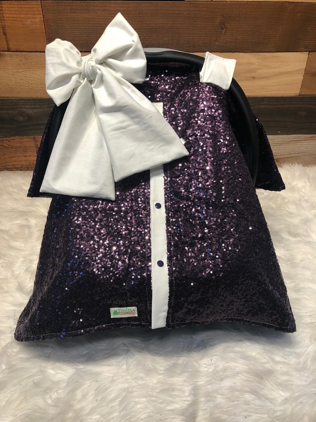 Sequin Car Seat Canopy/ Car Seat Cover/baby Carseat Cover/baby Car Seat ...