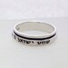 Shema Ring Sterling Silver, Shema Israel Spinning Band Ring, Jewish ...