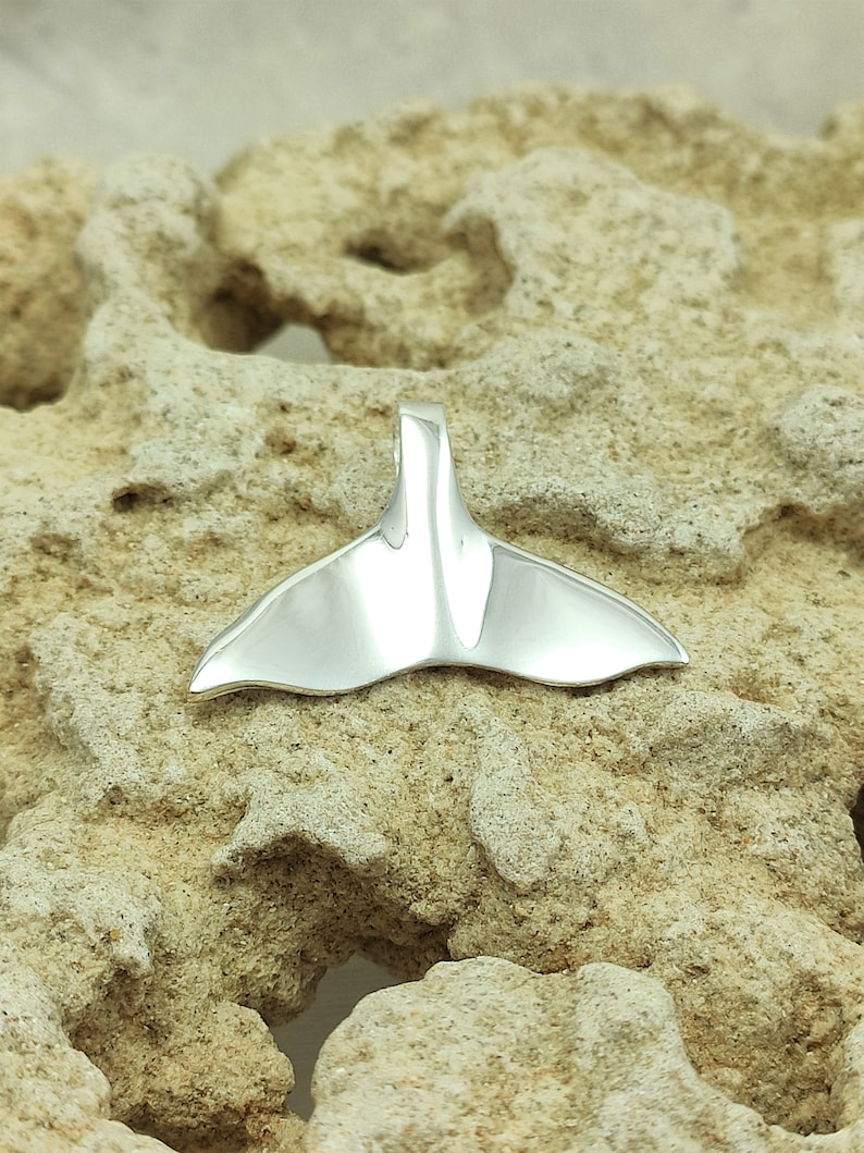 Whale Tale Pendant Necklace 925 Sterling Silver Ocean Jewelry Charms - Etsy