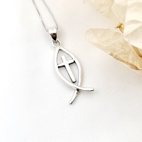Jesus Fish Necklace - Etsy