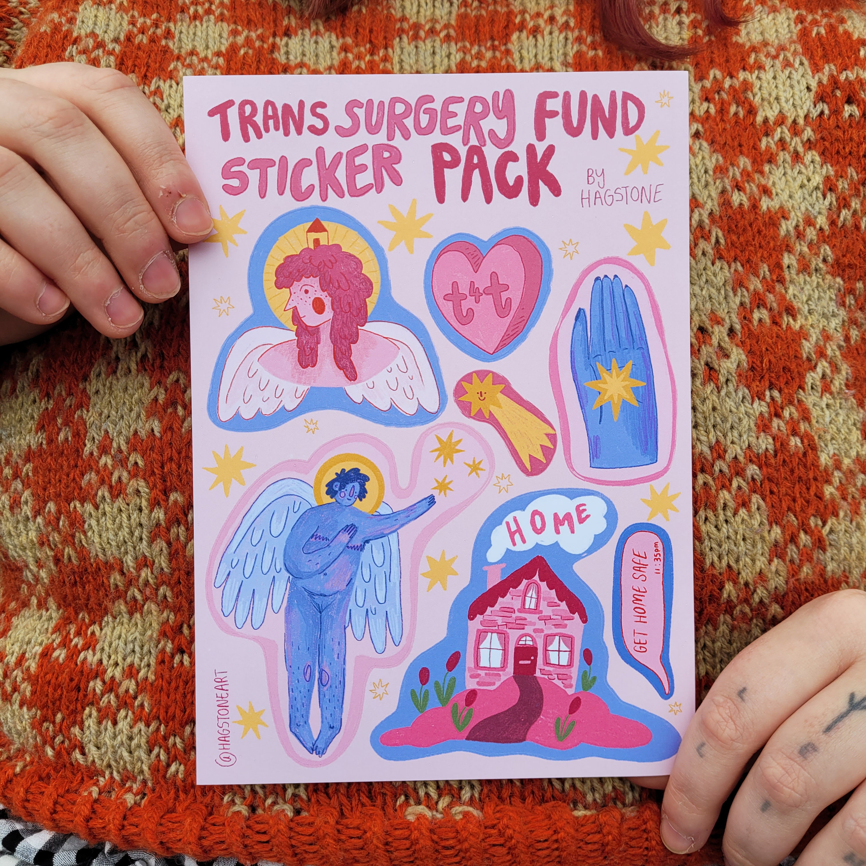 Trans Surgery Fundraiser Sticker Pack A5 - Etsy