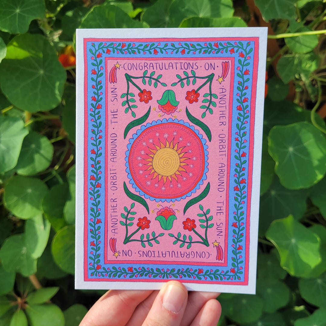 Greetings Card - Congratulations on Your Orbit Around the Sun ...