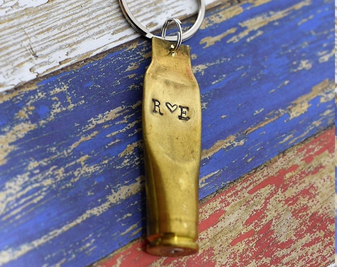 Bullet Keychain Hand Stamped Personalized Bullet Keychain - Etsy