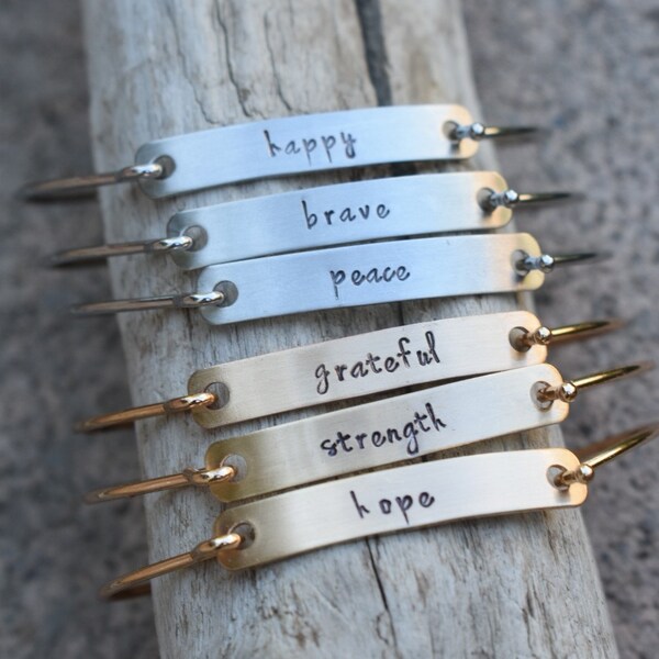Word Bracelet - Etsy