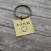 Sobriety Keychain Hand Stamped AA Symbol Sobriety Anniversary Date ...