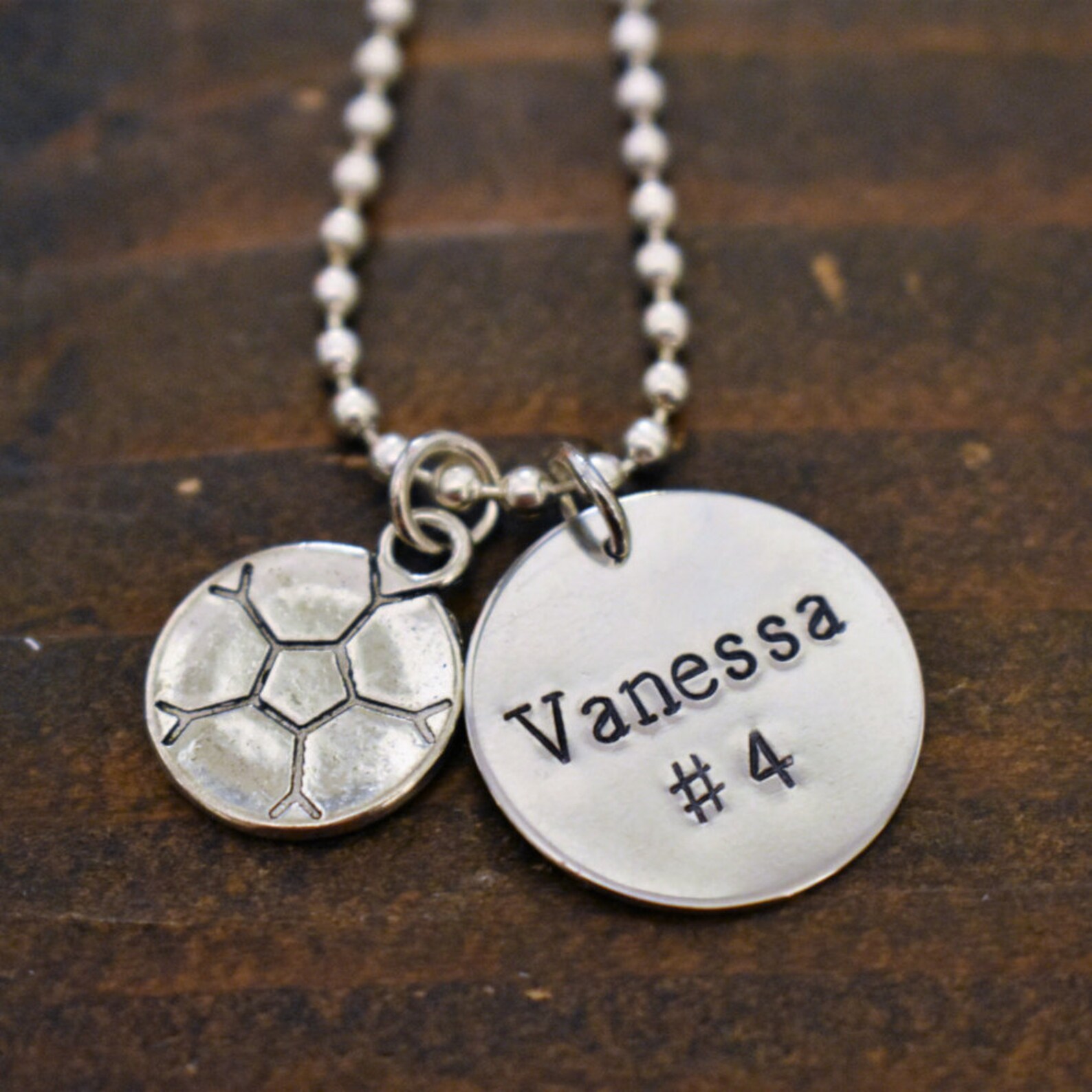 Personalized Hand Stamped Team Necklace Hand Stamped With - Etsy