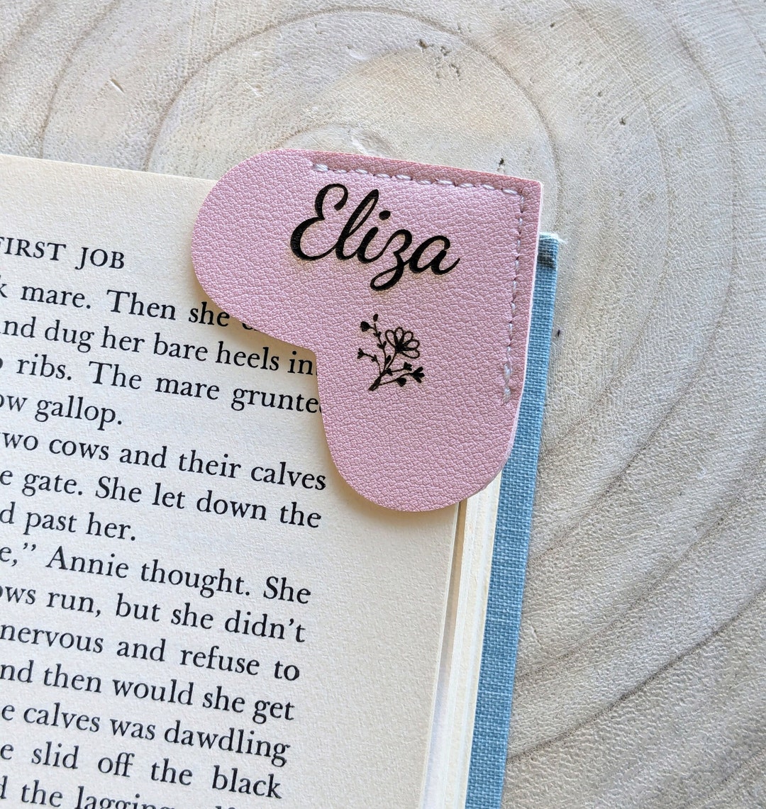 Personalized Heart Bookmark - Personalized Name Bookmark - Bridesmaid ...