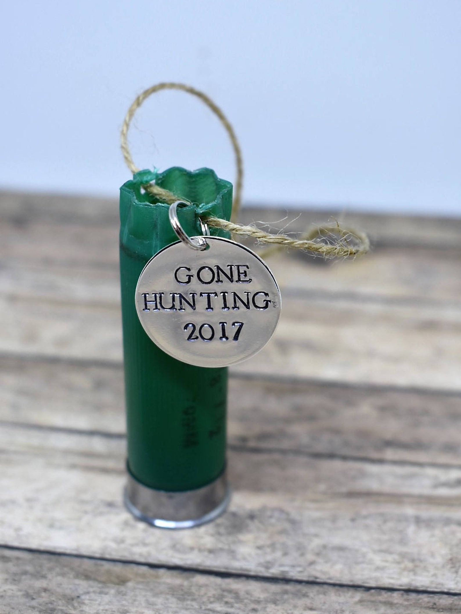 Shotgun Shell Christmas Ornament With Hand Stamped Charm | Etsy