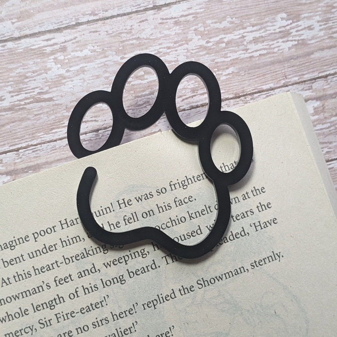 Paw Print Bookmark-kid's Bookmark-dog Lover Bookmark -stocking Stuffer ...