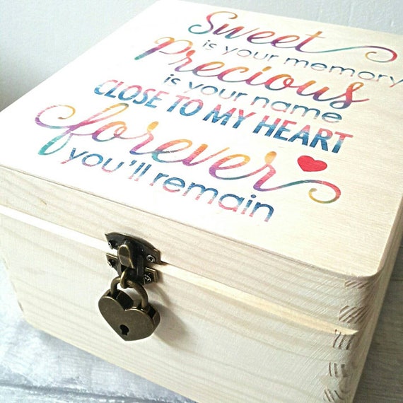 Memory box memories box keepsake box memory wooden box | Etsy
