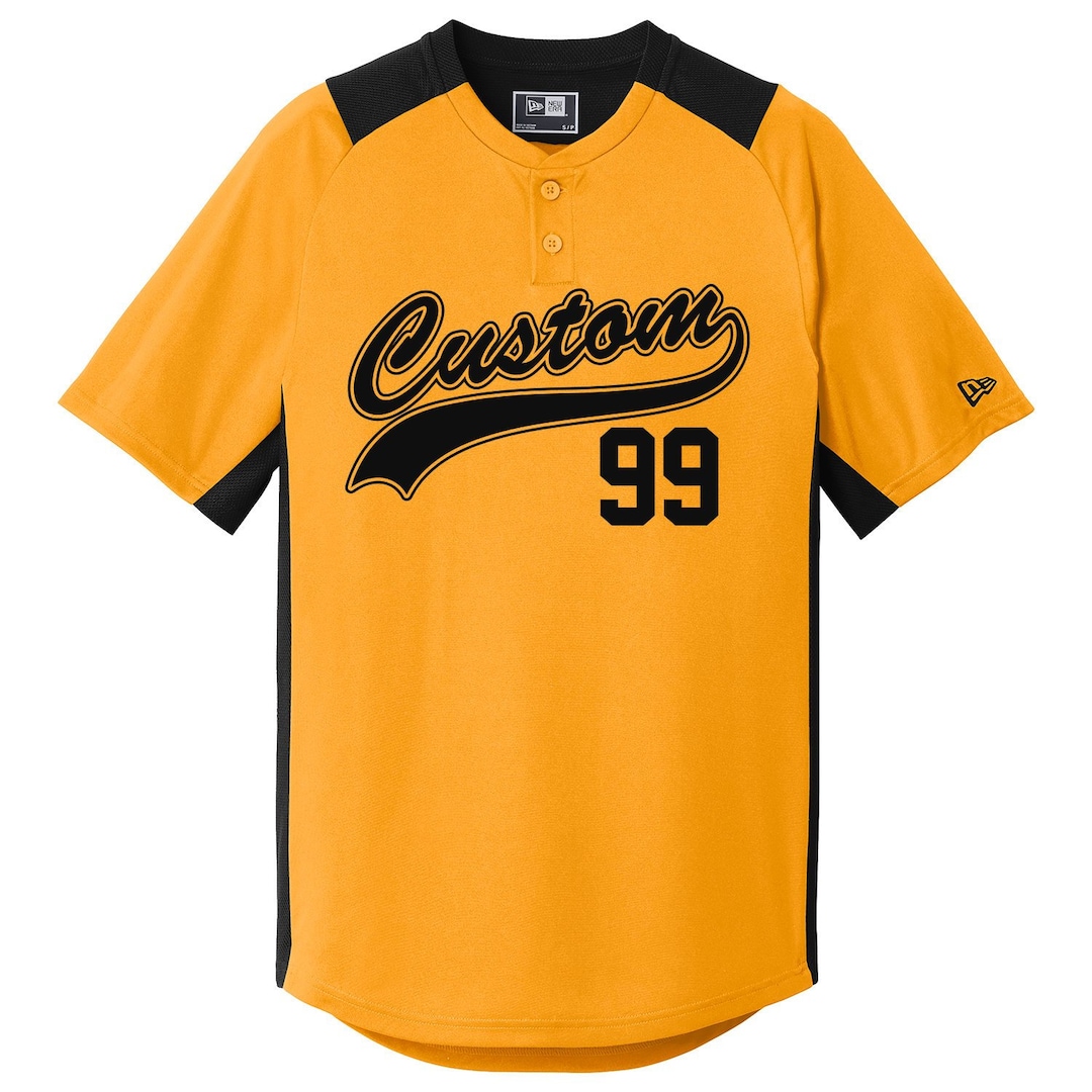 Custom Baseball Jerseys / Two Button / Youth XS to Adult 4X Custom Baseball Jerseys / Two Button / Youth XS to Adult 4X