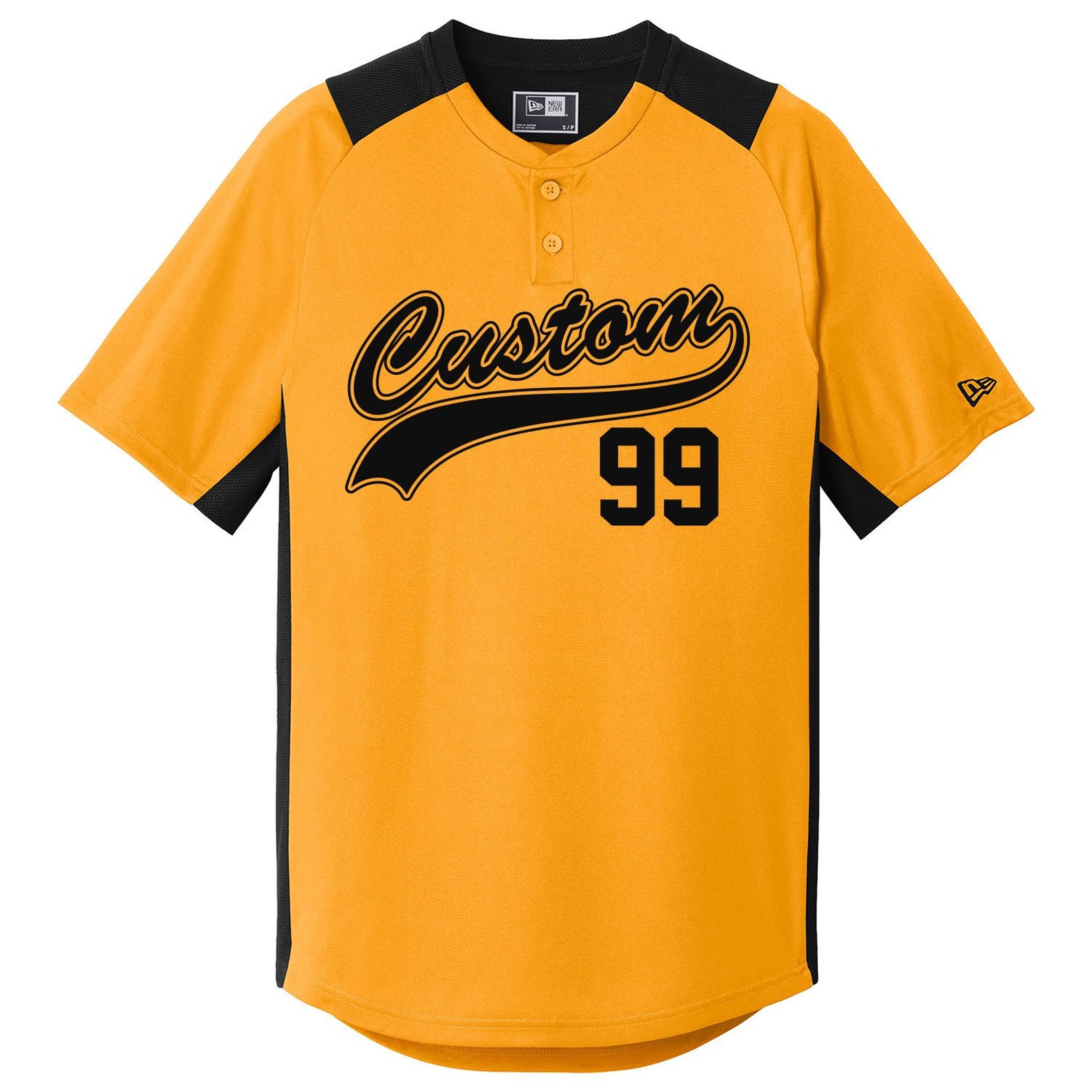 Custom Baseball Jerseys / Two Button / Youth XS to Adult 4X / - Etsy