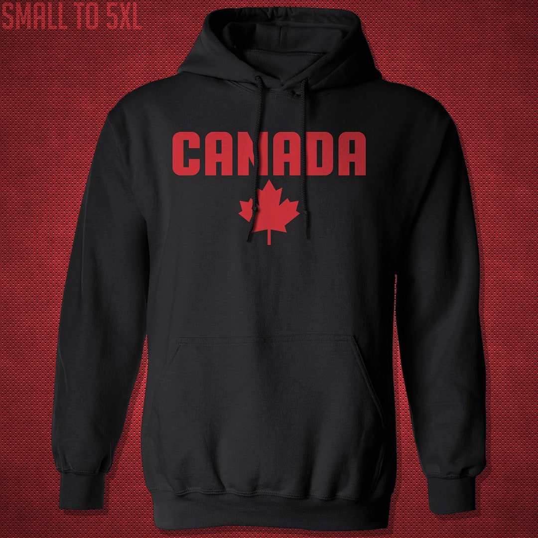 Canada Hoodie / Black Pullover Sweatshirt / S to 5XL / Canadian ...