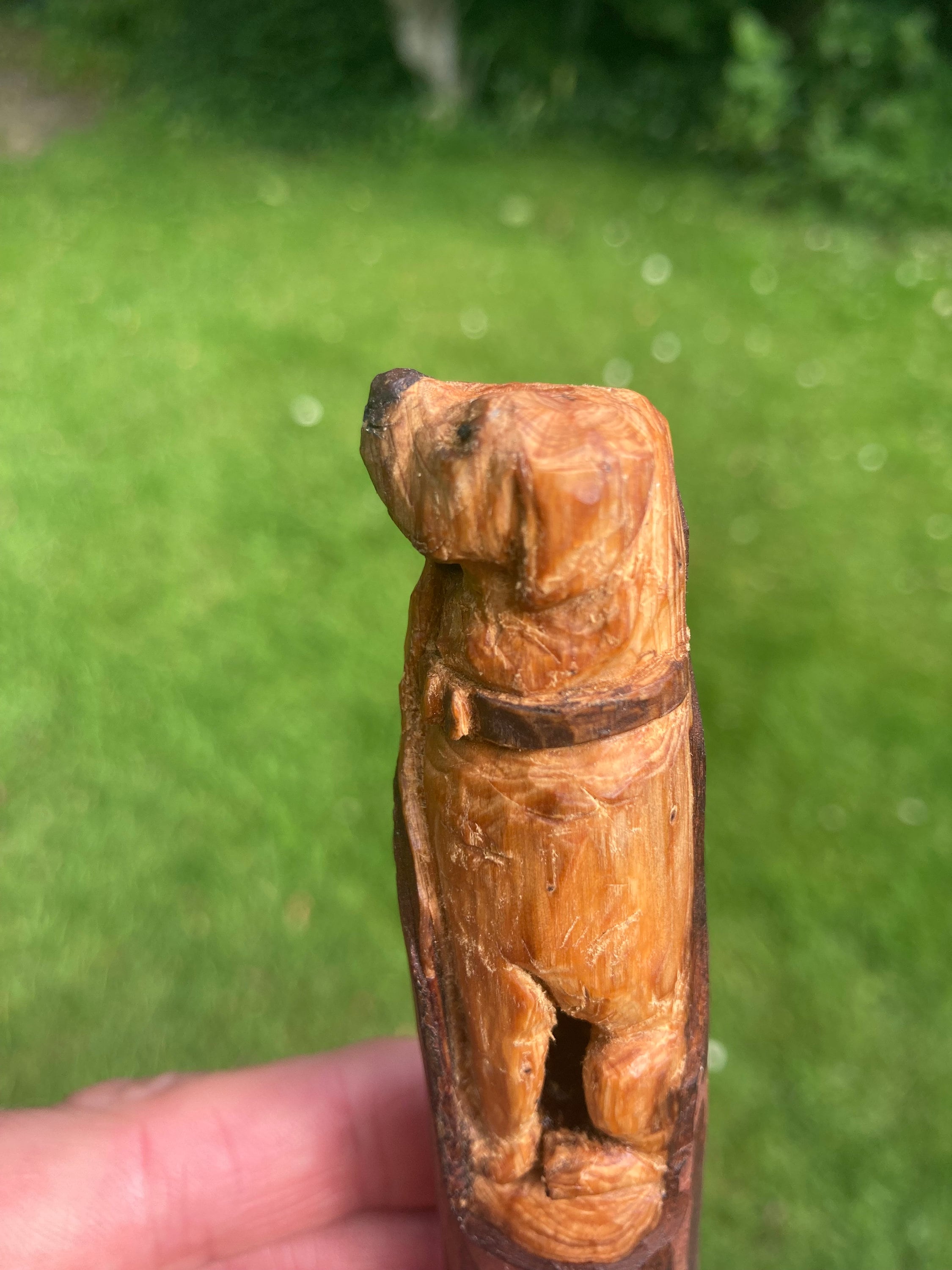 Labrador Carved Wooden Walking Stick Topper Hiking Hiker Walker Man ...