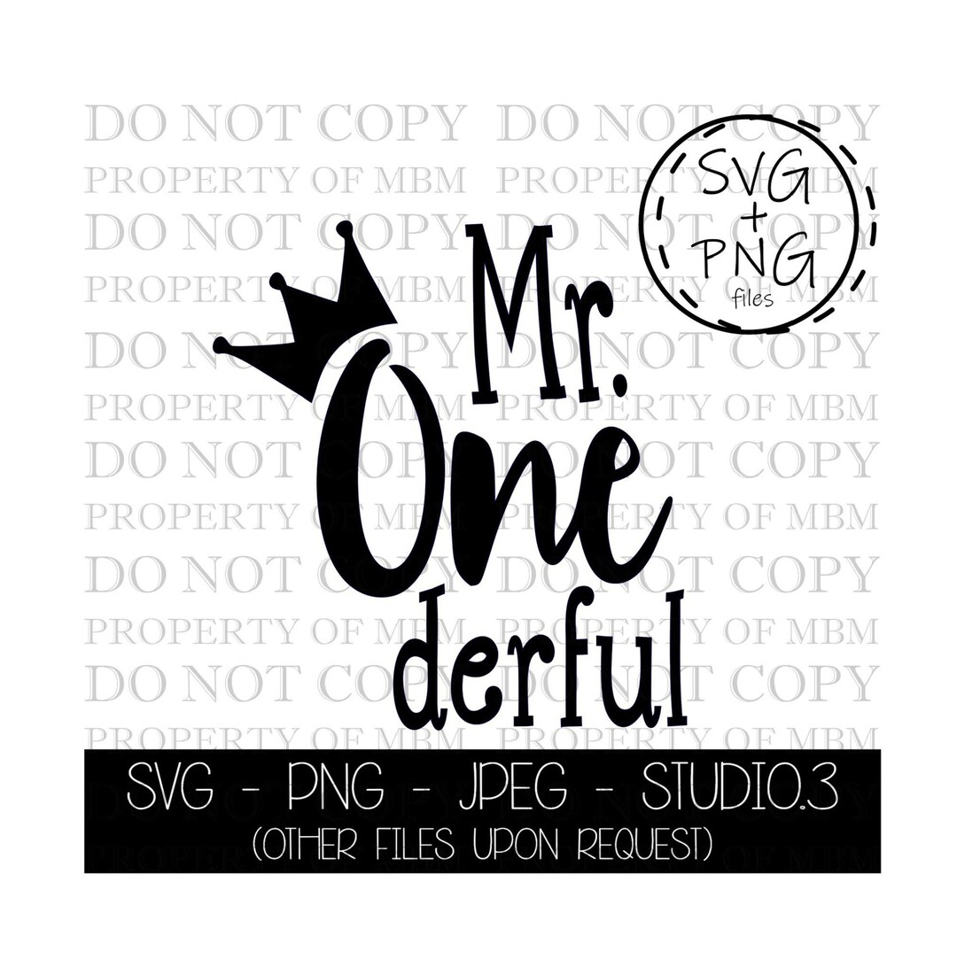 Mr Onederful Svg, First 1st Birthday Svg, Baby Boy Birthday, One-derful ...