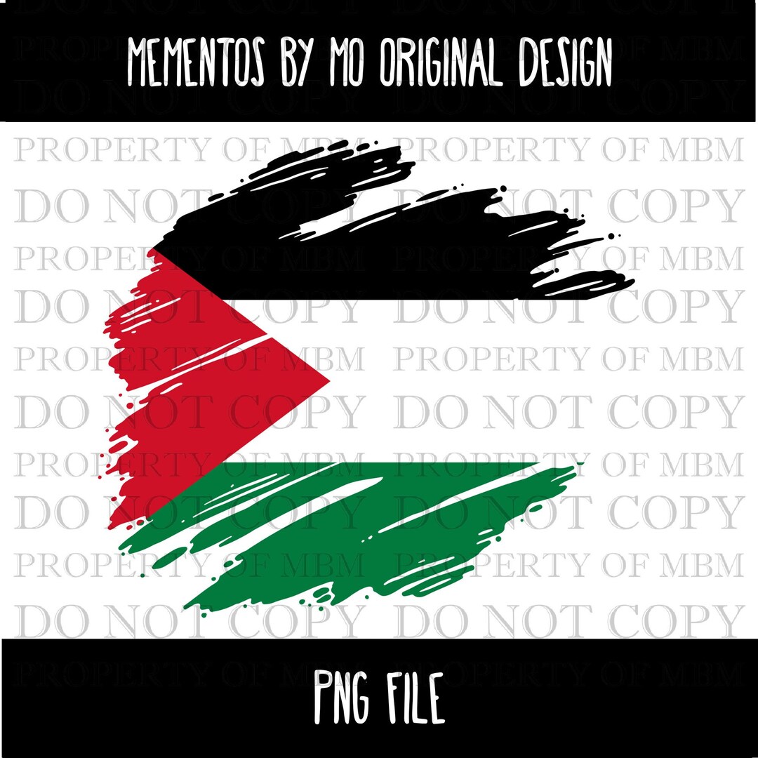 Palestinian Flag png, palestine png, distressed png, Digital Download ...