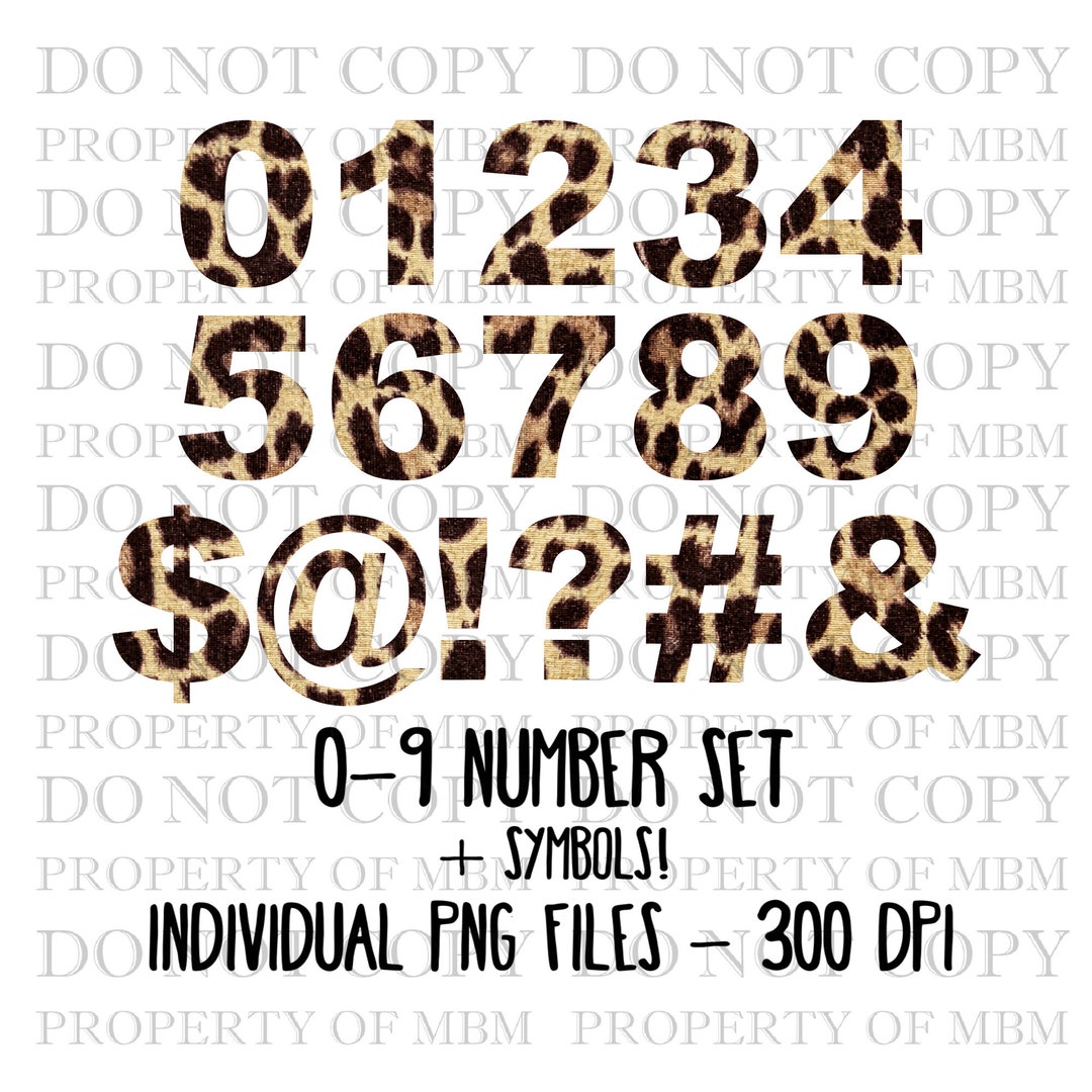 PNG Leopard Numbers, Animal Print Clip Art, Letters Alphabet Numbers ...