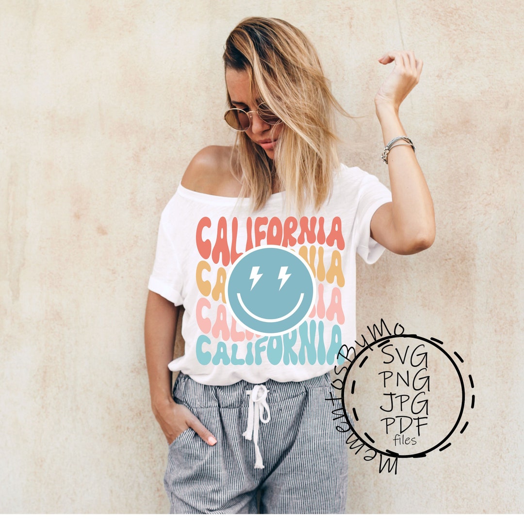 California PNG, Cali SVG, Retro Svg, Retro Png, Vintage, West Coast Png ...