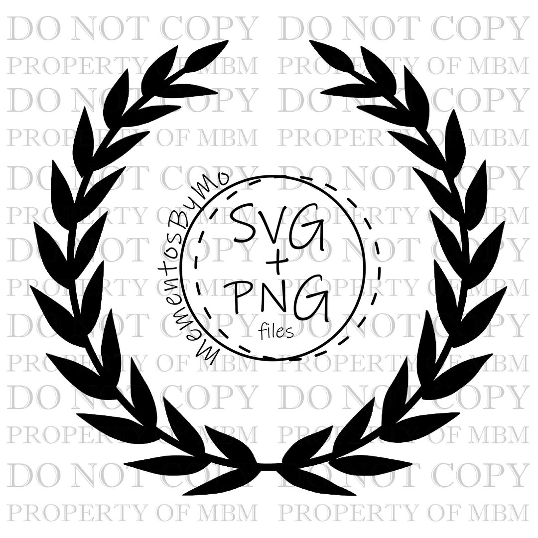Wreath PNG, Wreath SVG, Laurel Wreath Svg, Laurel Wreath Png, Laurel ...