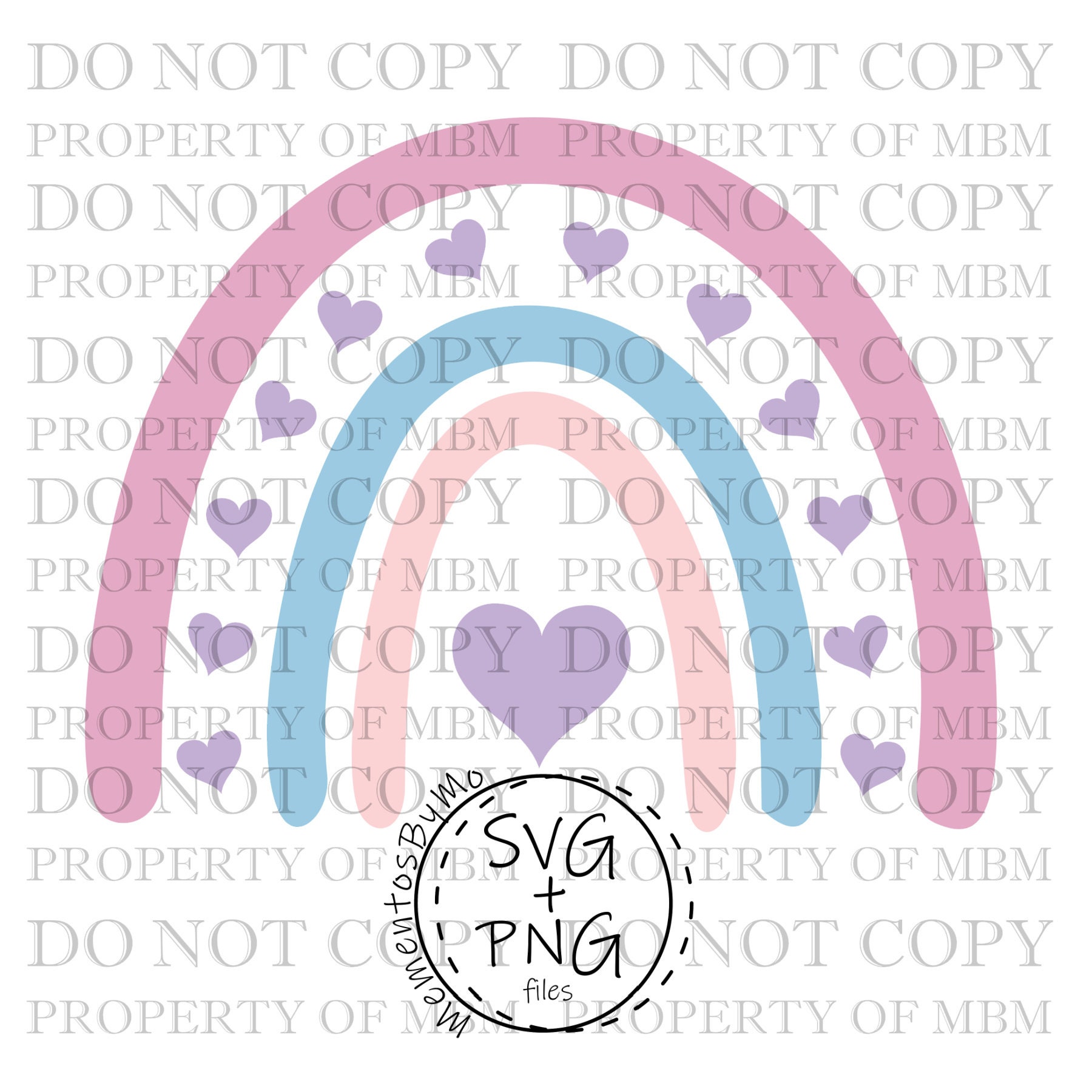 Pastel Pink Rainbow SVG SET Rainbow Clipart Svg Png - Etsy