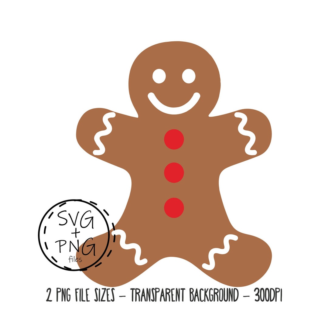 Gingerbread Man SVG, Gingerbread Man PNG, Gingerbread Man, Gingerbread ...