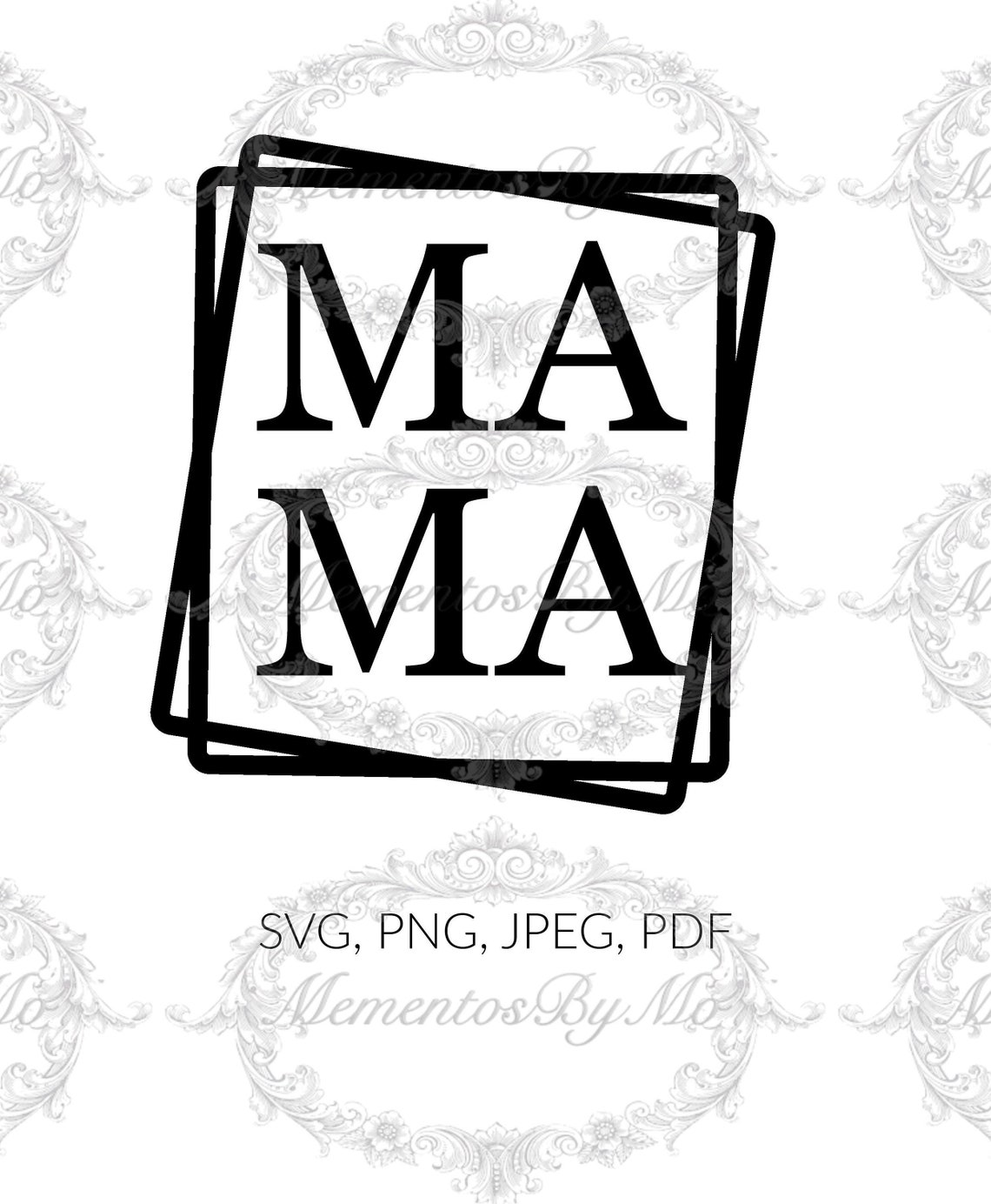 Mama SVG Mama Frame Mama Box Cut File Digital Download - Etsy