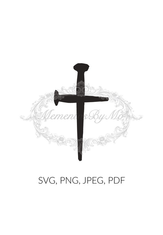 Vintage Nail Cross Svg Instant Download Cross PNG - Etsy Canada