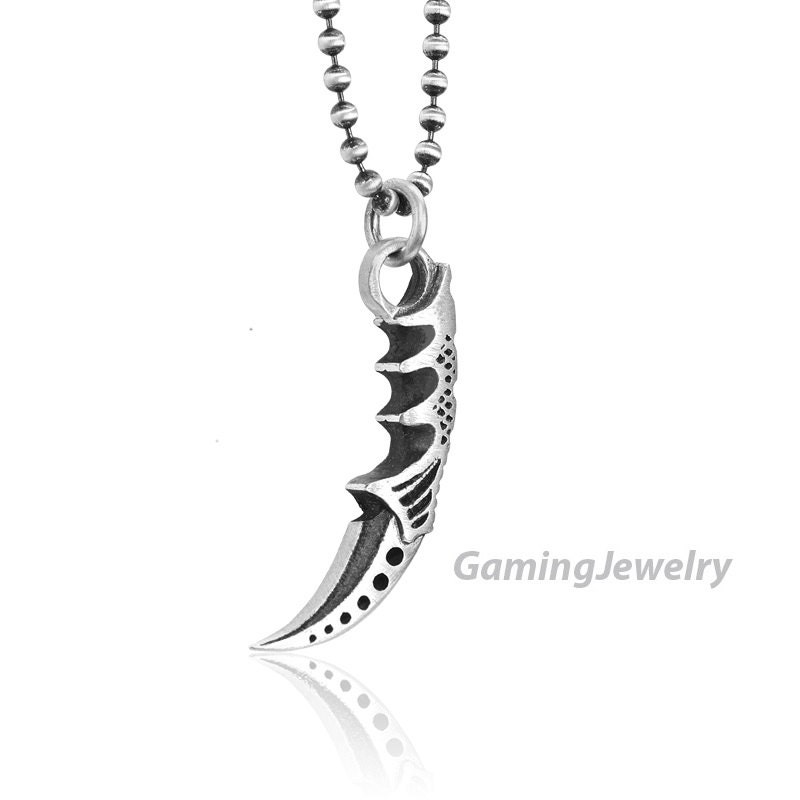 Karambit Military Counter Strike Call of Duty Knife Necklace - Etsy