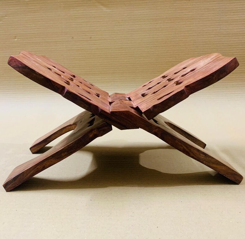 Wooden Rehal Tawla - Holy Book Stand for Geeta/bible- Handcrafted ...